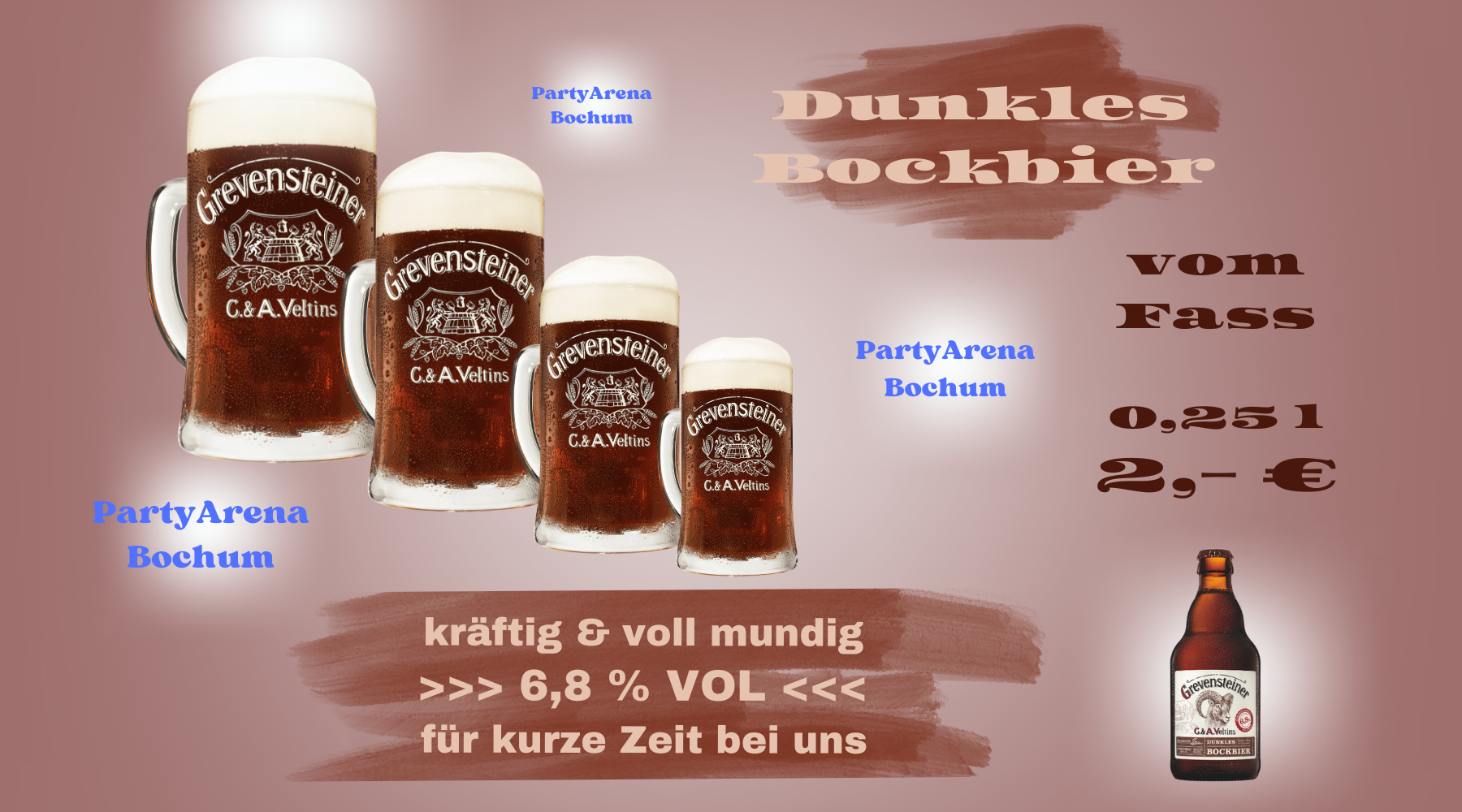 Grevensteiner Bockbier >>> 6,8 VOL >>> für kurze Zeit nur bei uns ...